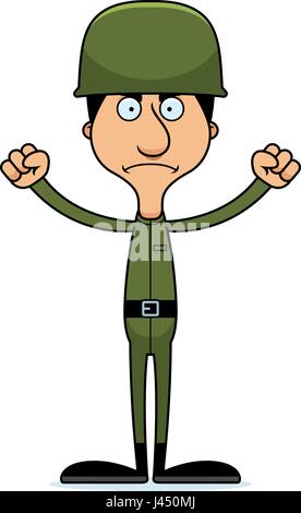 A cartoon soldier man looking angry Stock Vector Image & Art - Alamy