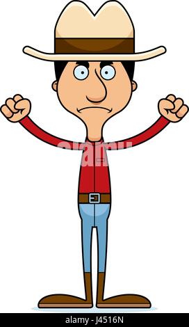 A cartoon cowboy man looking angry Stock Vector Image & Art - Alamy