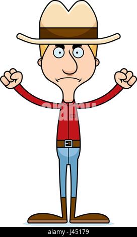 A cartoon cowboy man looking angry Stock Vector Image & Art - Alamy