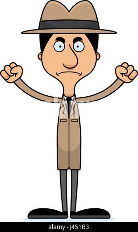 A cartoon detective man looking angry Stock Vector Image & Art - Alamy