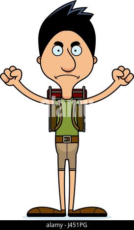 A cartoon hiker man looking angry Stock Vector Image & Art - Alamy
