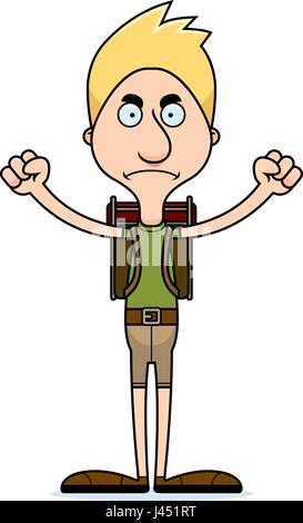 A cartoon hiker man looking angry Stock Vector Image & Art - Alamy
