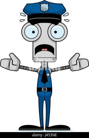 A cartoon police officer looking scared Stock Vector Image & Art - Alamy