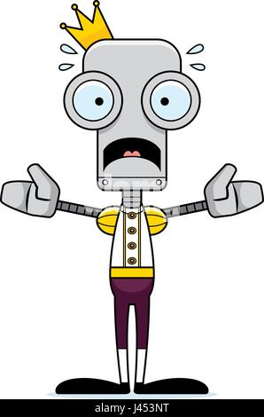 A cartoon prince robot looking scared Stock Vector Image & Art - Alamy