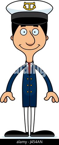 A cartoon boat captain man smiling Stock Vector Image & Art - Alamy