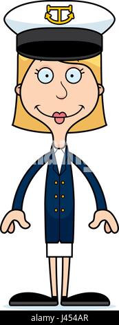 A cartoon boat captain woman smiling Stock Vector Image & Art - Alamy
