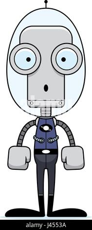A cartoon spaceman robot looking surprised Stock Vector Image & Art - Alamy