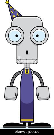 A cartoon wizard robot looking surprised Stock Vector Image & Art - Alamy