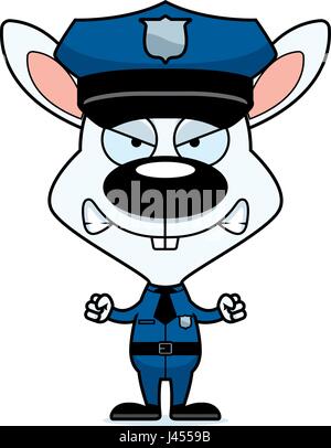 A cartoon police officer bunny looking angry Stock Vector Image & Art ...