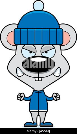 A cartoon winter mouse looking angry Stock Vector Image & Art - Alamy