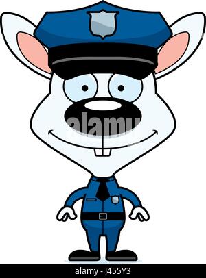 A cartoon police officer bunny smiling Stock Vector Image & Art - Alamy