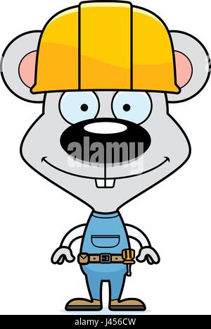 A cartoon construction worker mouse smiling Stock Vector Image & Art ...