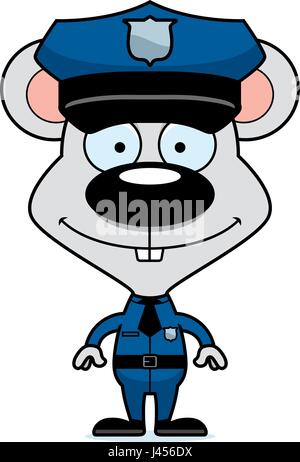 A cartoon police officer mouse smiling Stock Vector Image & Art - Alamy
