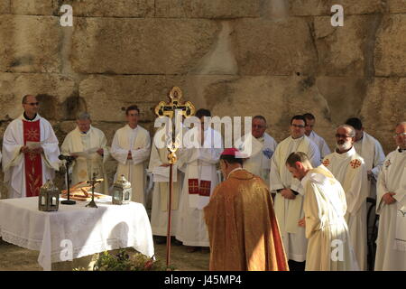 Solemn Eucharist in the Basilica of the holy place of Emmaus ...