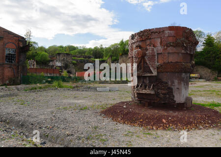 Brymbo Heritage Area and smelting crucible all that remains of former ...