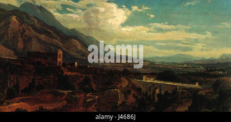 'Paisaje de Caracas con viaducto y puente de la Trinidad,' painted by ...