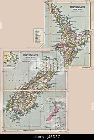 Administrative and political map of the New Zealand city Auckland Stock ...