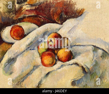 Paul Cézanne's *Still Life with Apples and a Pot of Primroses* (circa ...