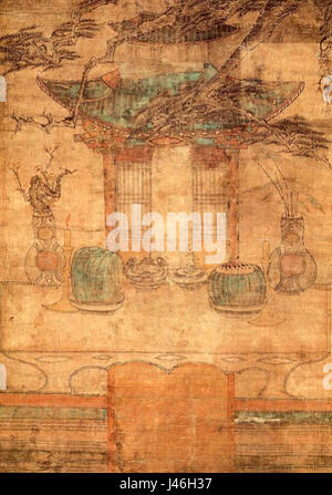 Minhwa, a traditional Korean art style, often depicts symbolic elements ...
