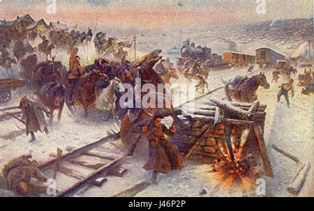 This painting by Mitrophan Grekov, renowned for his depictions of ...