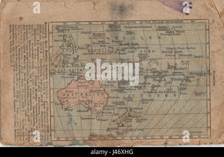 Old Oceania map in german Stock Photo - Alamy