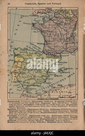 Map of Spain and France Stock Photo - Alamy