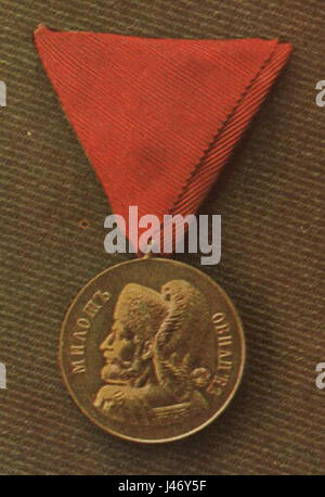 Milos Obilic Medal Stock Photo - Alamy