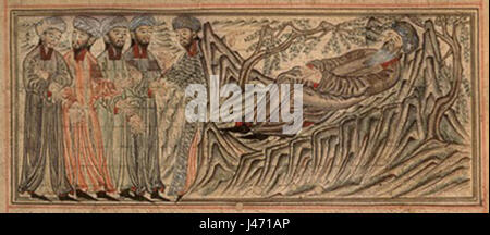 Moses on his deathbed Stock Photo - Alamy