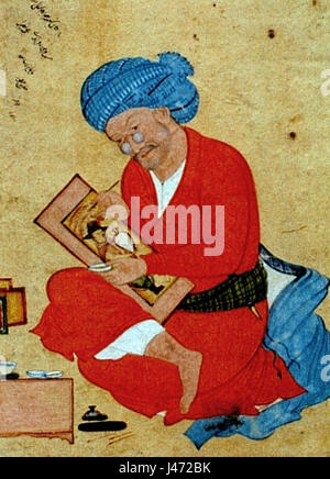 This 17th-century Persian miniature depicts the Queen of Sheba, Balqîs ...