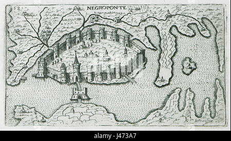 Negroponte Rosaccio Giuseppe 1598 Stock Photo - Alamy