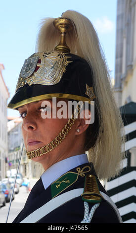 Portrait of a Portuguese National Republican Guard soldier at the ...