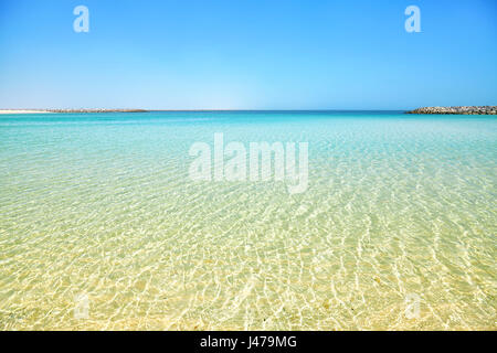Tropical beach background with crystal clear ocean water and gentle ...
