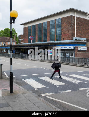 Acton Town London Underground Station sign Stock Photo - Alamy