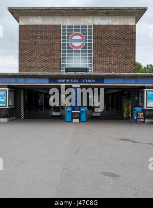 London: Northfields underground station, Piccadilly line station in ...