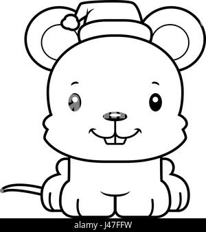 A cartoon Xmas elf mouse smiling Stock Vector Image & Art - Alamy