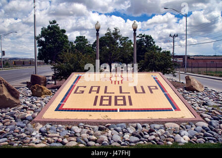 Gallup City Sign Stock Photo - Alamy