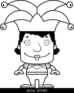 A cartoon jester woman smiling Stock Vector Image & Art - Alamy