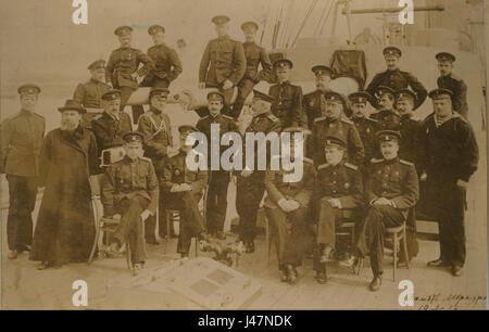 Officers from cruiser Pamyat' Merkuriya (ostrogradski Stock Photo - Alamy