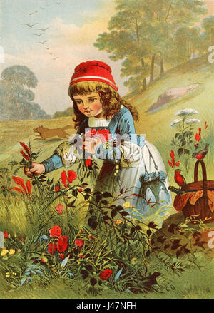 'Rotkäppchen' (Little Red Riding Hood) by Richard Borrmeister (1876 ...
