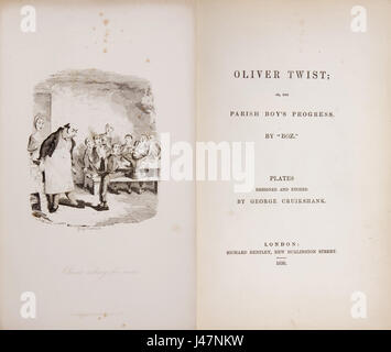 The cover of Charles Dickens' 'Oliver Twist' features an iconic image ...