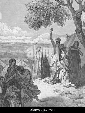Noah Curses Ham, Old Testament, by Julius Schnorr von Carolsfeld, 1860 ...