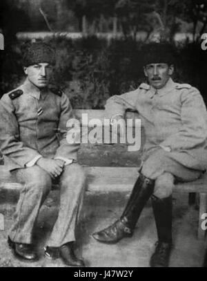 Nuri pasha Killigil with his adjutant in Baku Stock Photo - Alamy