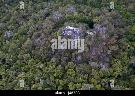 Aerial view of El Dante the largest triadic pyramid structure ever ...