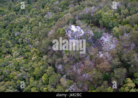 Aerial view of El Dante the largest triadic pyramid structure ever ...