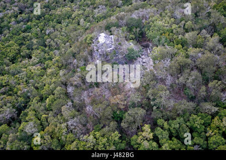 Aerial view of El Dante the largest triadic pyramid structure ever ...