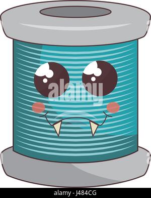 Sewing thread roll comic character Stock Vector Image & Art - Alamy