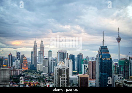 Panorama aerial view of Kuala Lumpur City Centre in the day time, 04 ...