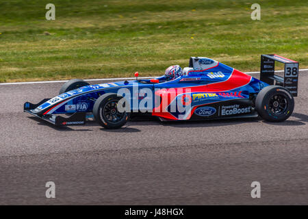Formula Four Racing Driver Jamie Sharp competing at Thruxton Circuit ...