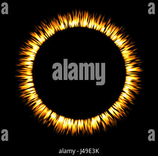 Black background with bright abstract fire pattern Stock Photo - Alamy