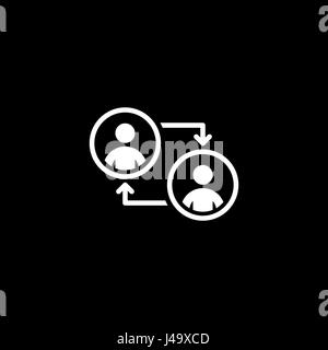 Retraining Icon. Business Concept. Flat Design Stock Vector Image & Art ...